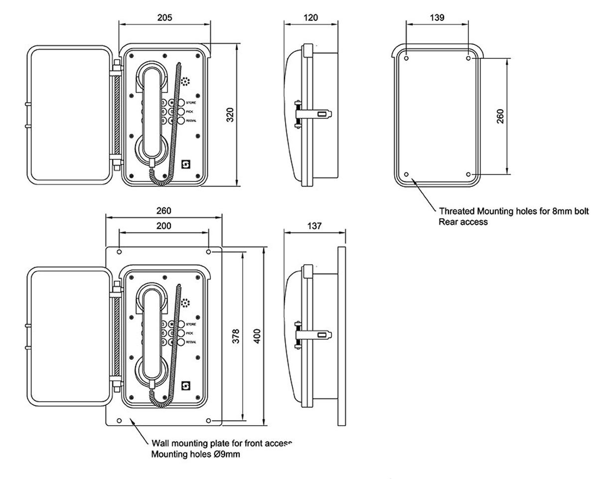 Heavy Duty Outdoor Telephone 2213000200 - RingUK