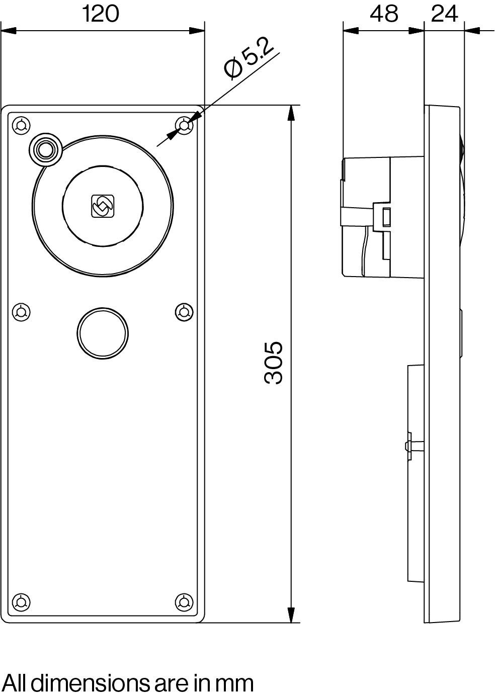 TEIV-4+ Intercom with card reader - 1008318240 - RingUK